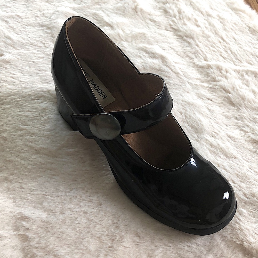 Patent Leather "Baby Doll" Heel - Gem